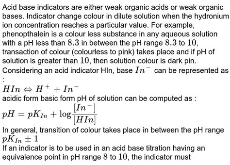 Acid Base Indicators Colour Change At Bethany Knibbs Blog