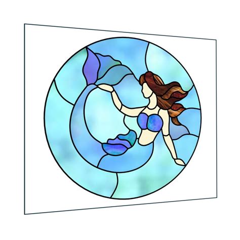 Stained Glass Mermaid Etsy