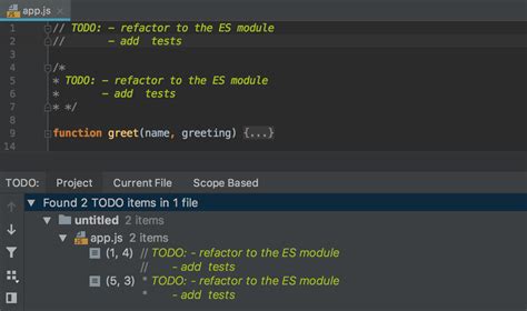 Todo Comments Webstorm Documentation