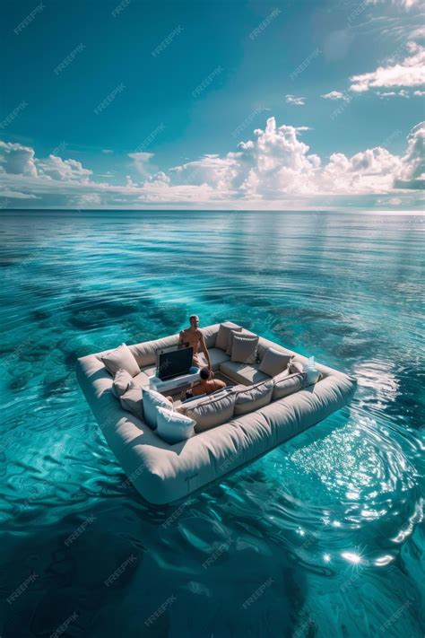 Premium Photo A Floating Device With A Person On It That Says Quot Floating Quot