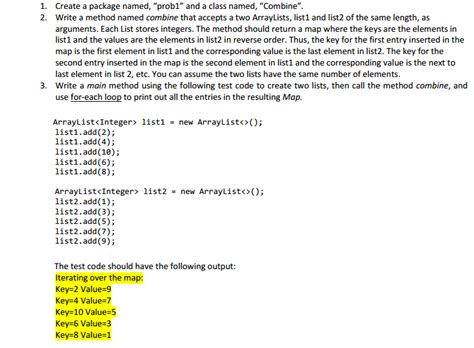Solved Create A Package Named Prob1 And A Class Named