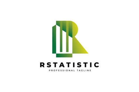 R Letter Statistic Logo Graphic By Iwan Russu · Creative Fabrica