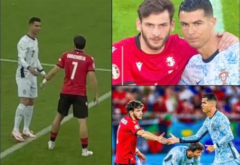 „თამაშის წინ მოვიდა და ძალიან დიდი ადამიანია“ რა თქვა ხვიჩა კვარაცხელიამ რონალდოზე