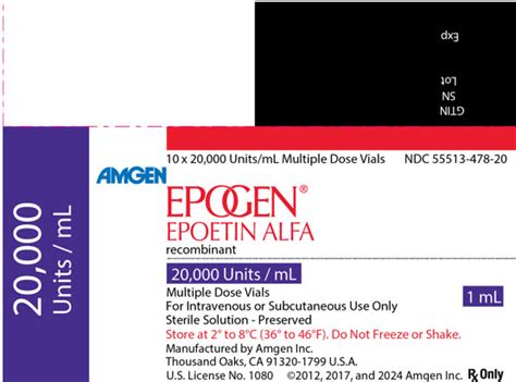 Epogen Package Insert Prescribing Information