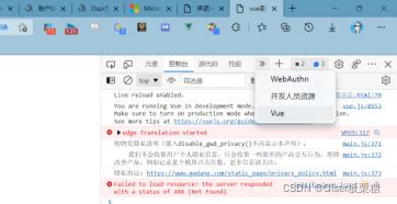 板栗糖GIS在Microsoft Edge安装的Vue config devtools图标为灰色无法使用 vue js Giser板栗糖 GitCode 开源社区