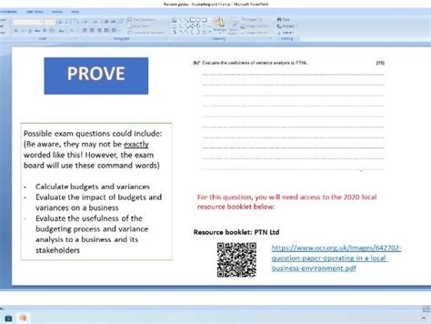 Ocr A Level Accounting And Finance Teaching Resources