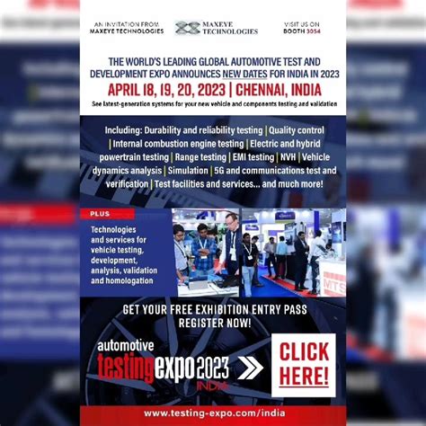 Maxeye Technologies On Linkedin Maxeye At Automotive Testing Expo