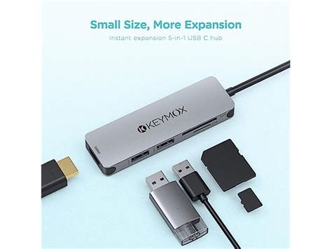 Keymox USB C Hub Multiport Adapter