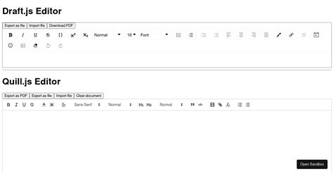Quilljs Parser Examples Codesandbox Quilljs Parser Examples Codesandbox