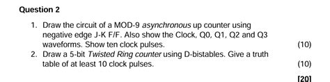 Solved Question Draw The Circuit Of A MOD Asynchronous Chegg Com