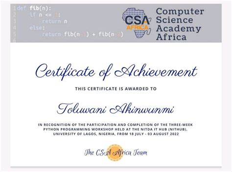 Toluwani Akinwunmi On Linkedin Programming Python Csaa Africa