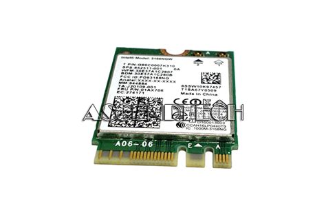 Ax Intel Ngw Dual Bluetooth Wifi Card