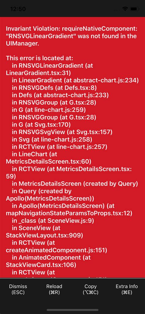 Invariant Violation Requirenativecomponent Snsvglineargradient Was Not Found In The