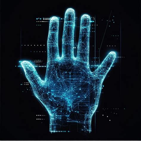 An Illustration Of The Hand Geometry Recognition Process From Hand Scan