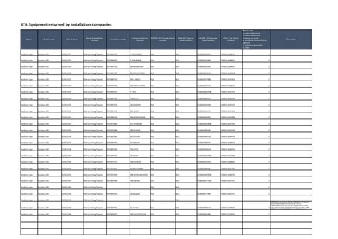 Return Slip Xlsx Regional Template Pdf Broadcast Engineering