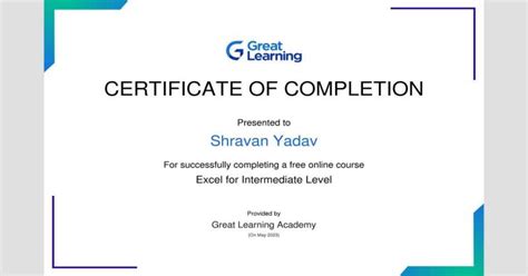 Shravan Yadav On Linkedin Excel For Intermediate Level Course