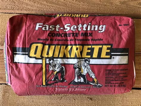 Fast Setting Concrete Red Bag Quikcrete 50 Lb Bag Oklahoma Lumber