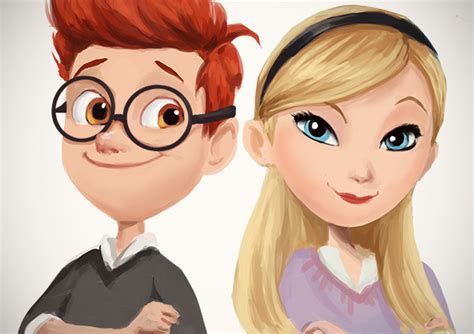 Mr Peabody And Sherman Penny And Sherman Kiss