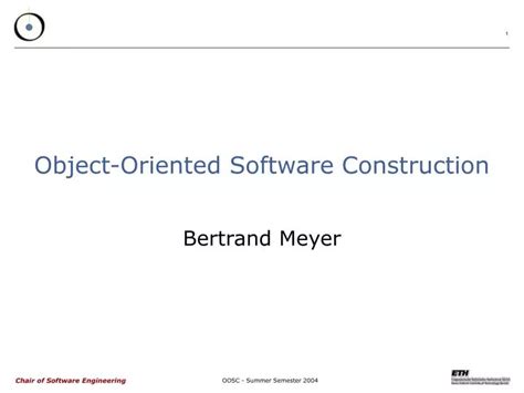 Ppt Object Oriented Software Construction Powerpoint Presentation Free Download Id4328799