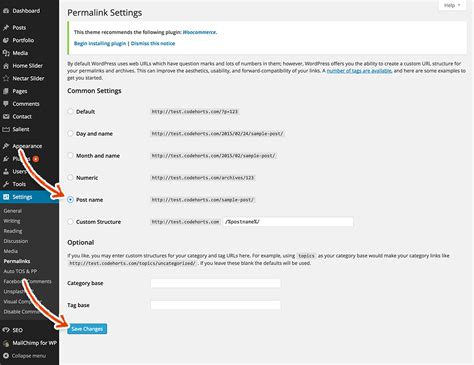 Wordpress Permalink Settings Post Name Wplauncher