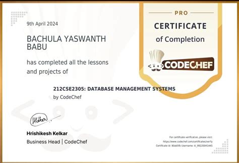 Yaswanth Babu On Linkedin Codechef