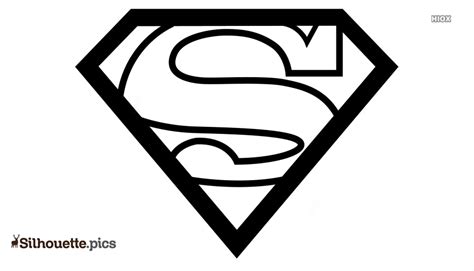 Superman Logo Classic Dc Comics Symbol In Vector Outline 3344577