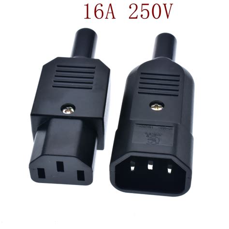 16a 250v Iec Rechte Kabel Plug Connector C13 C14 V Grandado