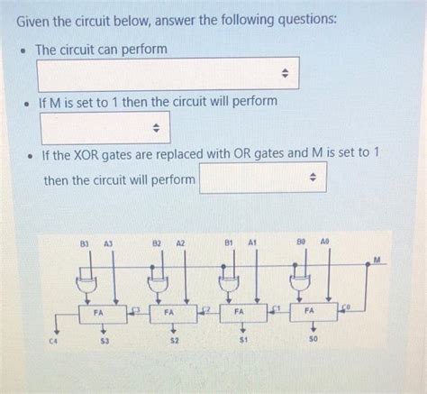 solved given the circuit below answer the following