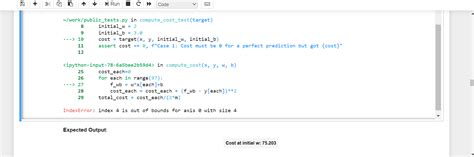 C W Linear Regression Expected Value Matches But Test Case Fails Supervised Ml Regression