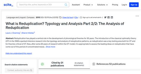 What Is Reduplication Typology And Analysis Part 22 The Analysis Of