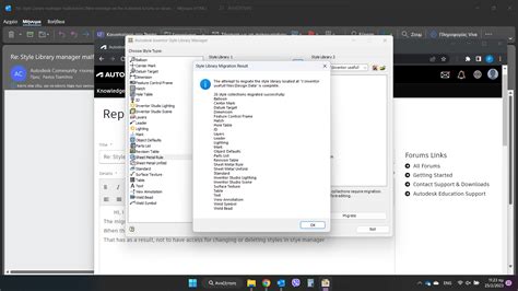 style library manager malfunction autodesk community