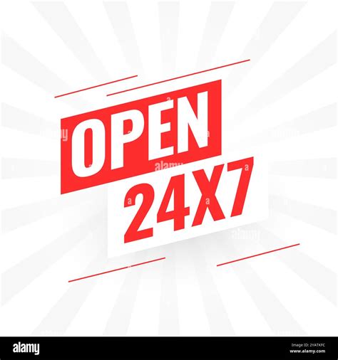 24 Hours And 7 Days Open Service Assistant Background Vector Stock