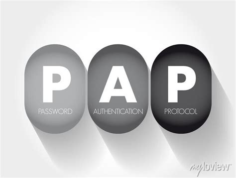 Pap Password Authentication Protocol Acronym Technology Concept • Wall Stickers Word Website