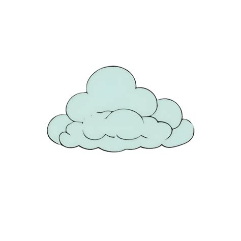 Premium Vector Blue Cartoon Cloud