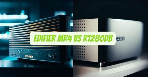 Edifier MR4 Vs R1280DB All For Turntables
