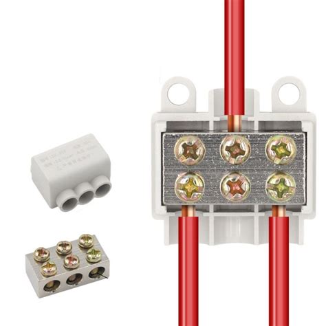Universal Terminal Block Locking Quick Crimp Electrical Cable Junction Box Block Quick Wire
