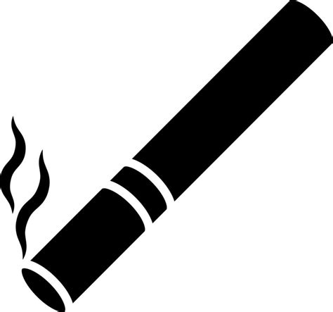 Cigarette Icon Or Symbol In Black And White Color 24292277 Vector Art At Vecteezy
