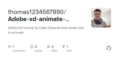 GitHub Thomas Adobe Xd Animate Example Adobe XD Tutorial By Caler Edwards That