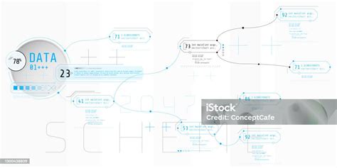 코딩 아키텍처와 컴퓨터 Hud 인터페이스의 구성 가상현실에 대한 스톡 벡터 아트 및 기타 이미지 가상현실 개념 건축