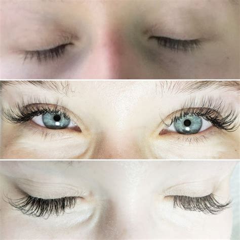 Eyelash Extensions Top Is Before Bottom Two Are After Classic