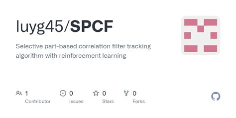 Github Luyg45spcf Selective Part Based Correlation Filter Tracking Algorithm With