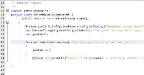 Pemrograman Berbasis Objek Program Menjumlahkan Bilangan Real Berdasarkan Batas