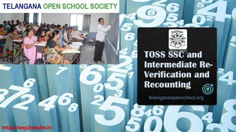 TOSS SSC Inter 2023 Re Verification Recounting Fee Dates Application Procedure