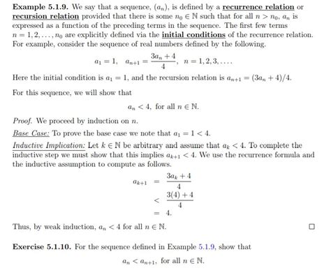 Solved Example 5 1 9 We Say That A Sequence An Is Chegg Com