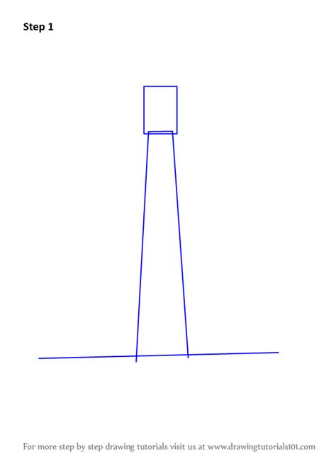 How To Draw Lighthouse At Beach Other Places Step By Step DrawingTutorials101 Com