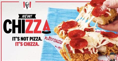 “chizza” La Inédita Fusión De Pizza Y Pollo Frito Que Kfc Incluirá En Su Menú Para Estados