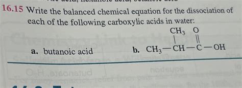 Solved 16 15 ﻿write The Balanced Chemical Equation For The