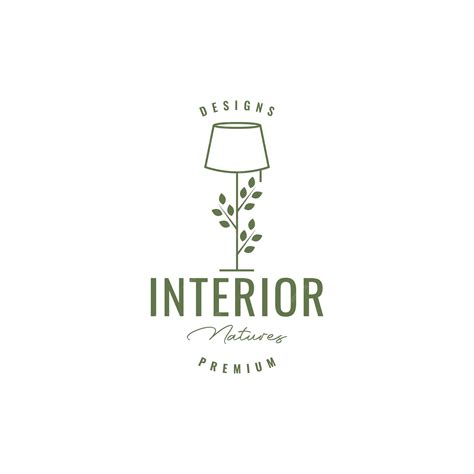 Premium Vector Interior Stand Lighting Nature Leaves Decorative Logo
