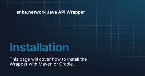 Installation Work Java Api Wrapper