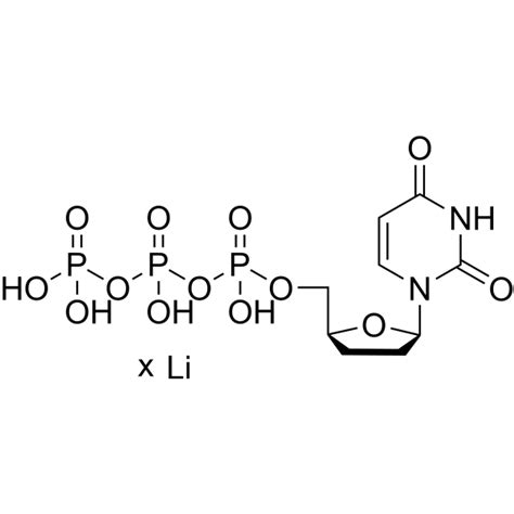 Ddutp Lithium 100mm In H2o 2 3 Dideoxyuridine 5 Triphosphate Lithium 核苷酸类似物